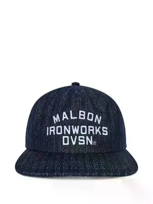 MALBON Foreman Logo-embroidered Denim Cap - Blue