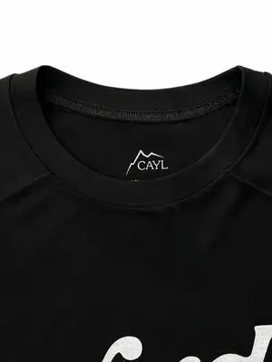 CAYL Wind Logo-print Raglan-sleeve T-shirt