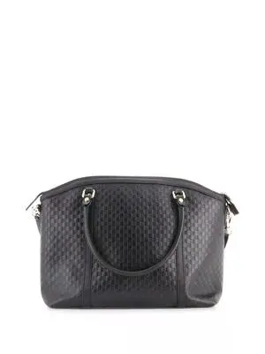 Gucci Britt Convertible Dome Microssima Leather Medium Satchel