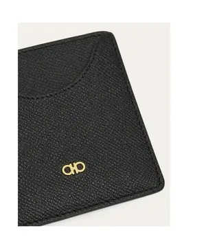 FERRAGAMO Micro Gancini Business Card Holder