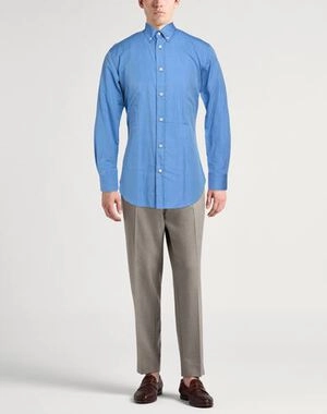 Brioni Shirt Light Size Cotton, Silk