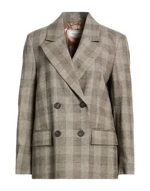 Peserico Blazer Size Virgin Wool, Cashmere, Polyester, Metallic Fiber, Elastane