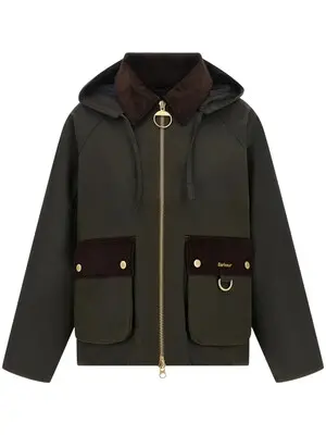 Barbour Carville Hooded Jacket - Green