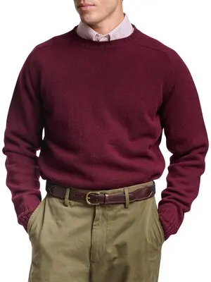 SEBAGO Premium Wool Crew Neck Pullover - Red
