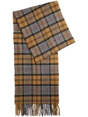 Barbour Tartan Lambswool Scarf - Beige