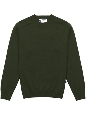 SEBAGO Forest Wool Leisure Jumper With Raglan Sleeves - Green