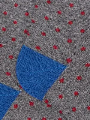 GALLO Long Warm Cotton Socks With Polka Dots