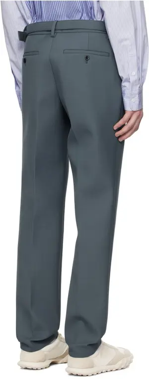 Sacai Belted Straight Trousers