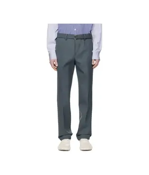 Sacai Belted Straight Trousers