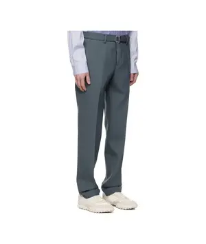 Sacai Belted Straight Trousers