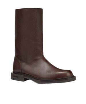 Fendi Frame Round-toe Boots