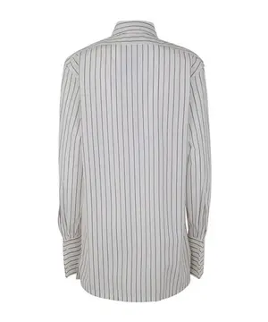 MAISON MARGIELA Striped Long-sleeved Shirt
