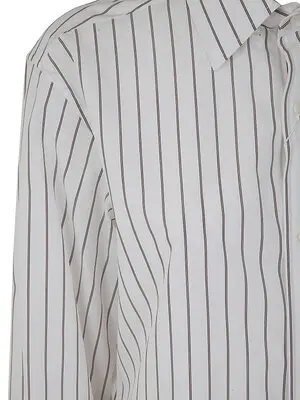 MAISON MARGIELA Striped Long-sleeved Shirt