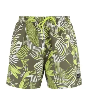 Hugo Boss Seasonal Printed Swim Shorts - Green