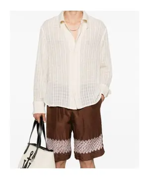 Séfr Point-collar Checked Shirt