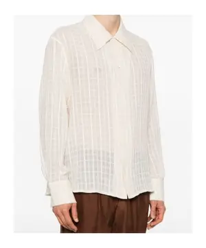 Séfr Point-collar Checked Shirt