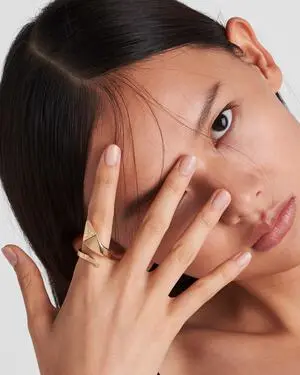 Prada Eternal Gold Snake Ring In Gold