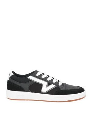 VANS Sneakers Size Leather, Textile Fibers - Black