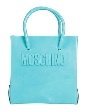 Moschino Handbag Turquoise Leather - Blue