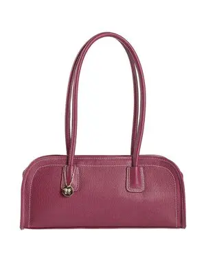 LAURA DI MAGGIO Leather Shoulder Bag - Plum