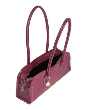 LAURA DI MAGGIO Leather Shoulder Bag - Plum