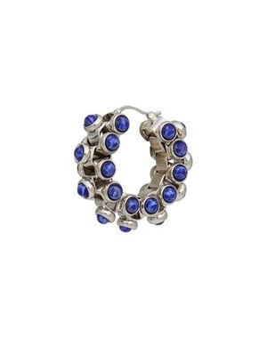 JIL SANDER Single Hoop Earring In Metal - Blue