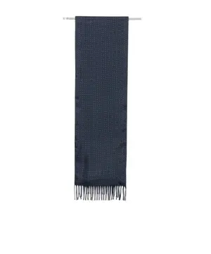 FERRAGAMO Tasseled Scarf - Navy