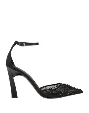 Emporio Armani Polyester, Viscose, Silk Pumps