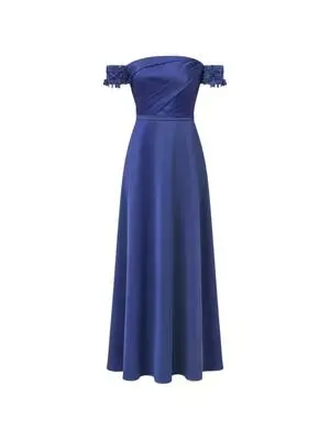 Charo Ruiz Ibiza Off-shoulder Gown - Blue