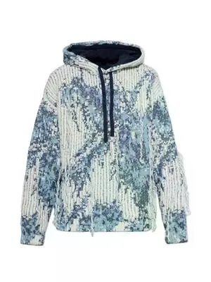 LANEUS Long-sleeves Hoodie - Blue