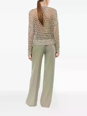 NENETTE Erica High-waisted Pressed-crease Trousers