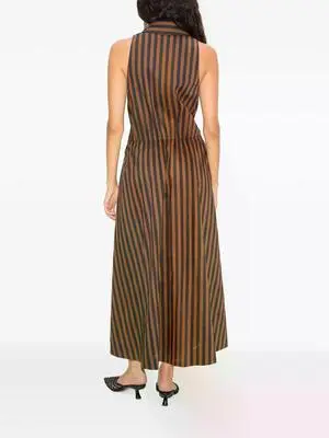 SIMONMILLER Inna Striped Poplin Maxi Dress