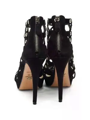 Prada Open-toe Eyelet-detail Boots