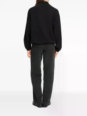 BARRIE Contrast-collar Cashmere Sweater