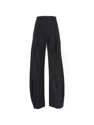 THELATEST Billie Pleated Wide-leg Trousers - Blue