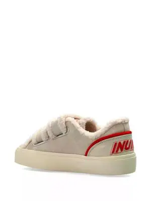 Inuikii Lila Shearling Low Touch-strap Sneakers