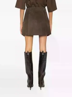 DUNST Suede-effect Mini Skirt