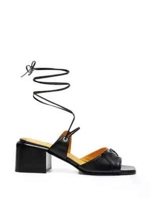 LILI CURIA Faye Lace-up Leather Sandals