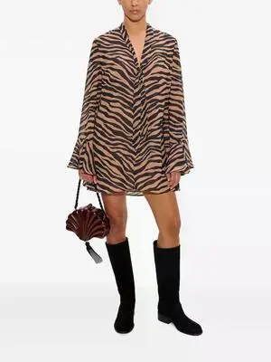 SIMONMILLER Tiger-print Mini Dress
