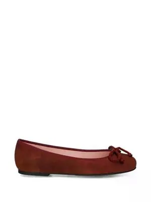 Pretty Ballerinas Rosario Suede Ballet Flats - Red