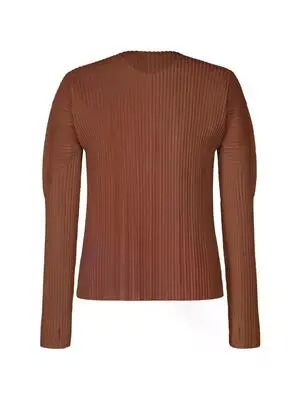 Issey Miyake Hombre Plissé Plissé-effect Long-sleeve Sweater