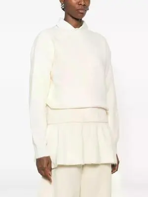 Source Unknown Corinth Peplum-details Sweater