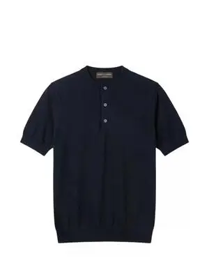 FILIPPO DE LAURENTIIS Knit Henley T-shirt