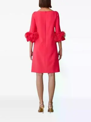 Charo Ruiz Ibiza Feather-trim Mini Dress