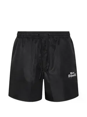 John Richmond Logo-print Drawstring Swim Shorts - Black