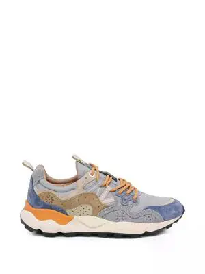 FLOWER MOUNTAIN Lace-up Suede Sneakers - Blue