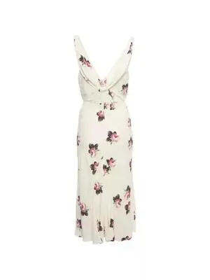 Prada Floral-print Midi Dress