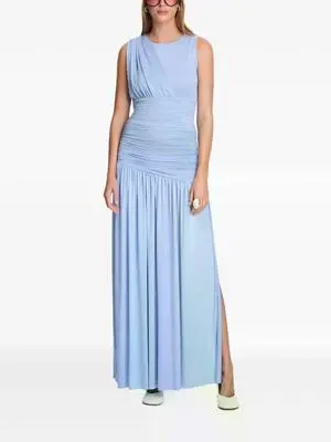 AXEL 113 Isabell Draped Fitted Maxi Dress - Blue