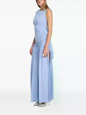AXEL 113 Isabell Draped Fitted Maxi Dress
