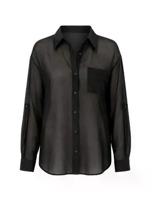 LARA Sheer Button-up Shirt